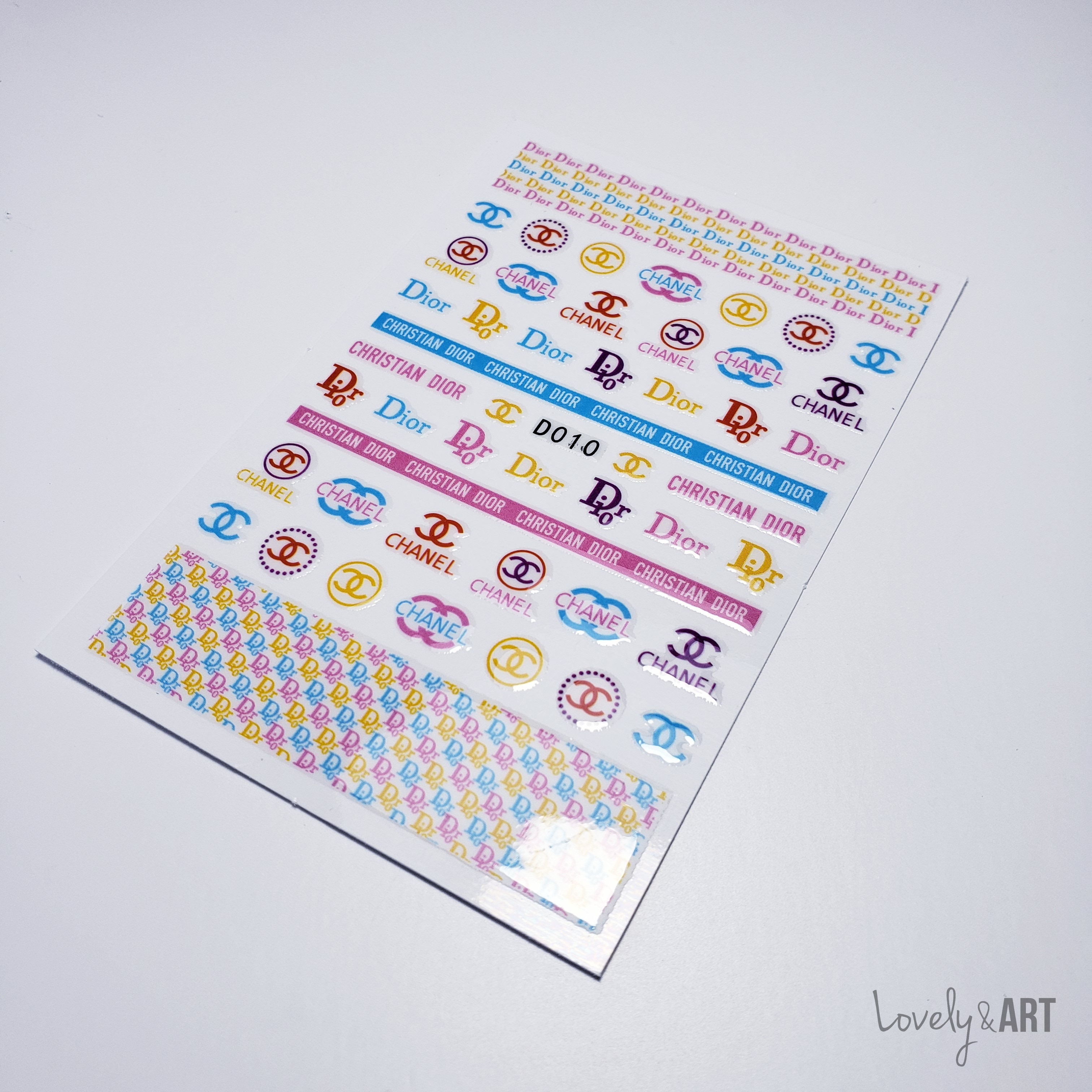 Stickers multi marca colores (D010)