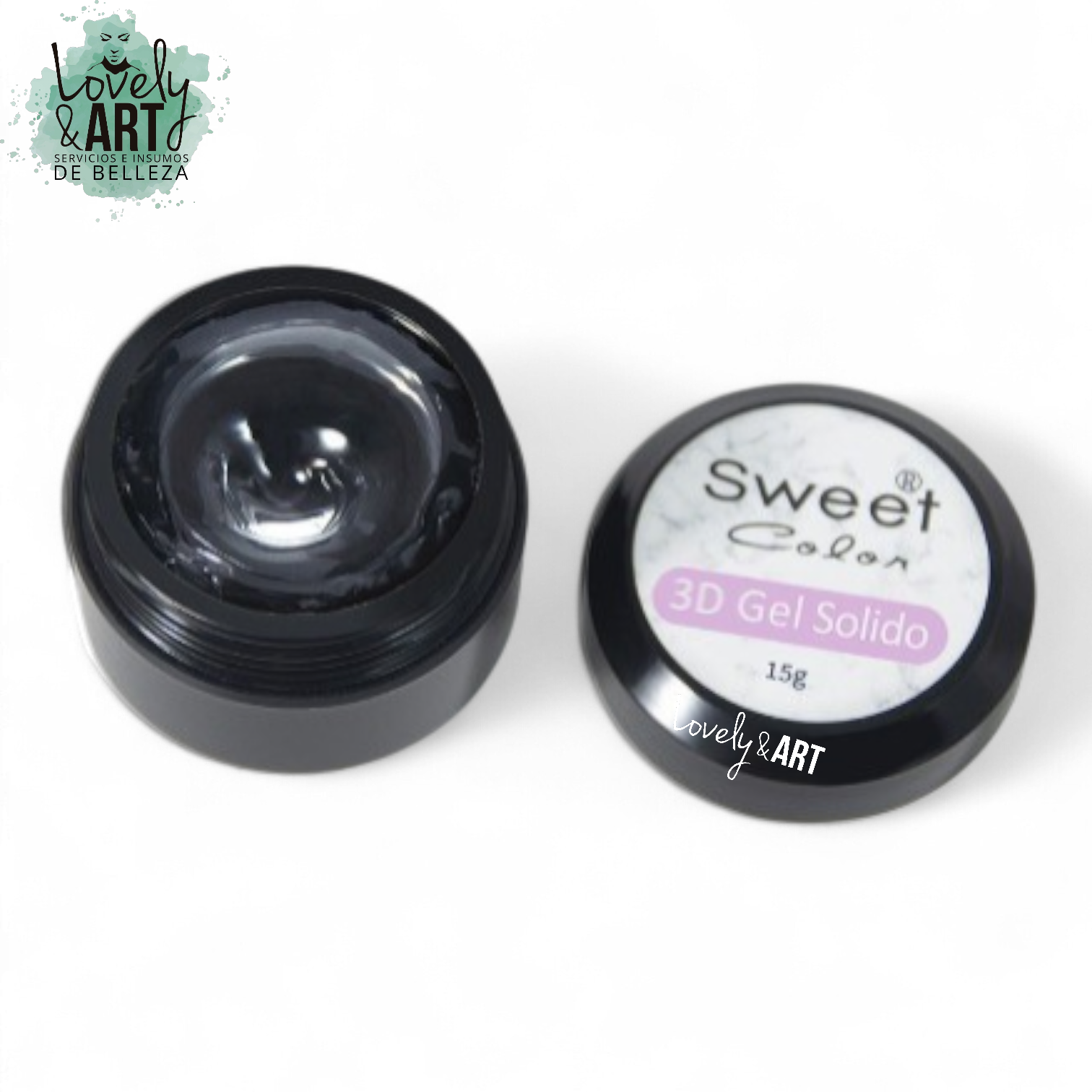 Gel Solido 3D Transparente Sweet Color