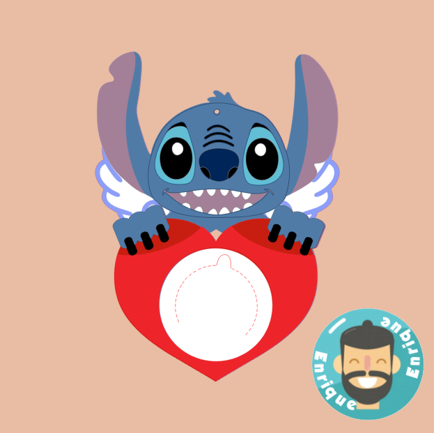 DULCERO STITCH CIRCULO SAN VALENTÍN