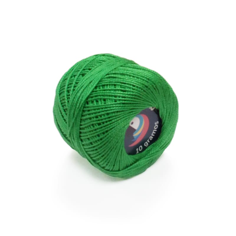 HILO DE BORDAR PERLE 10GRS VERDE N°8