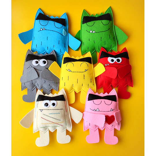 Set de figuras El Monstruo de Colores