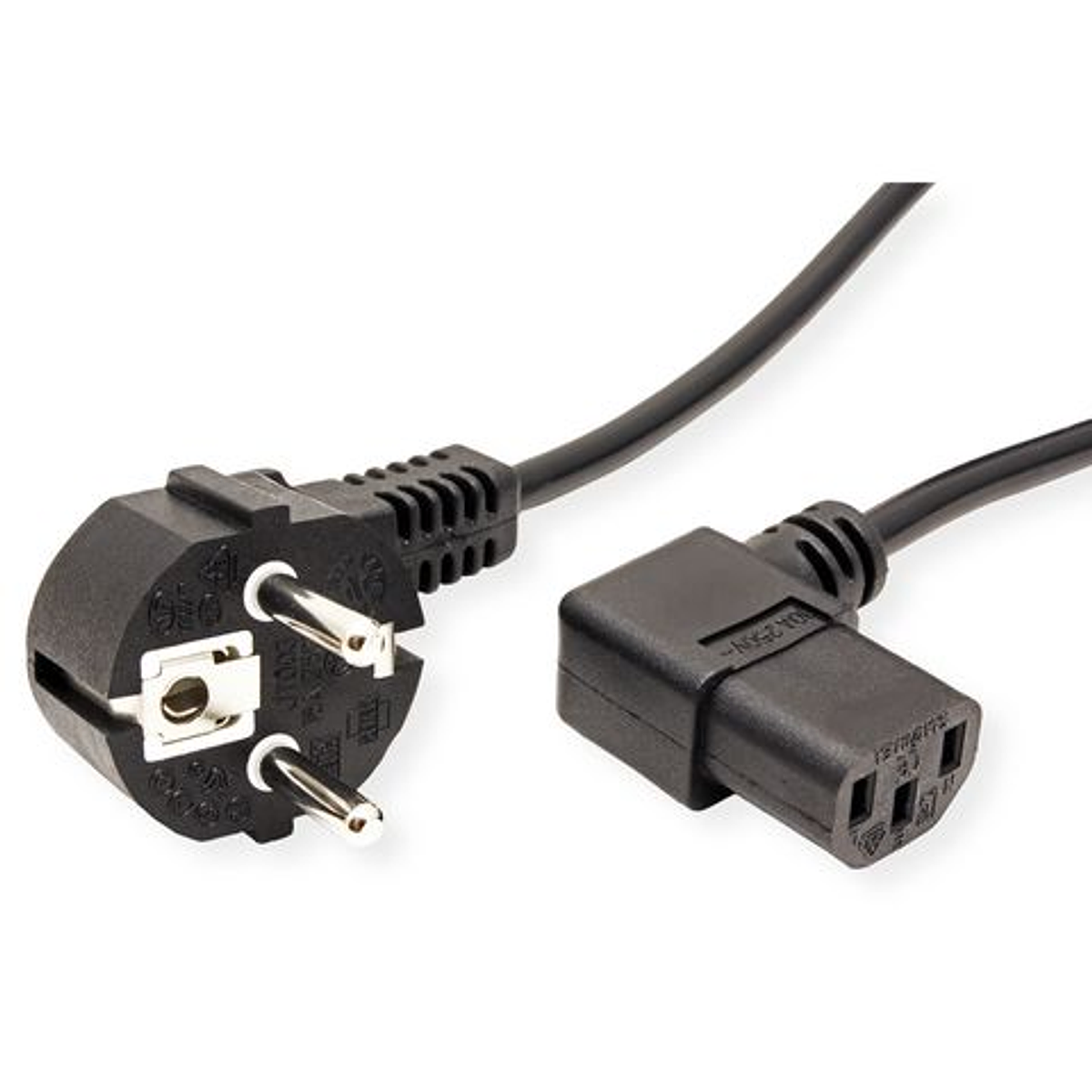 VALUE Power Cabo, angled IEC Connector