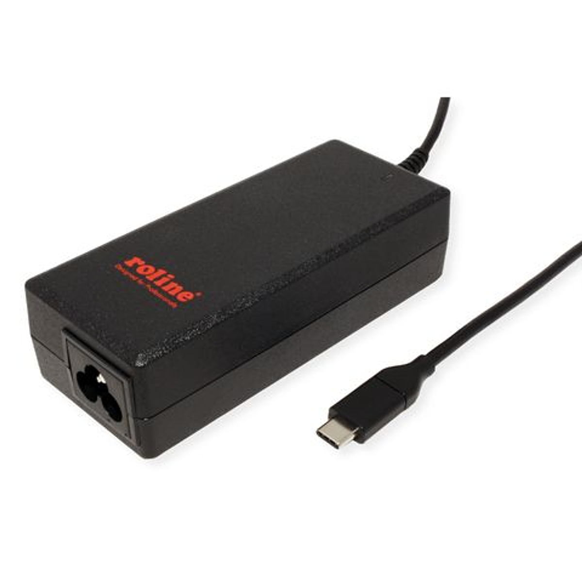 ROLINE Power Adapter, W/3-Pin Socket and USBType C connector