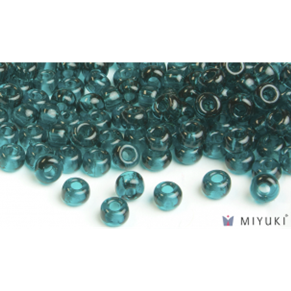 Transparent Dark Teal Glass Collection 2406