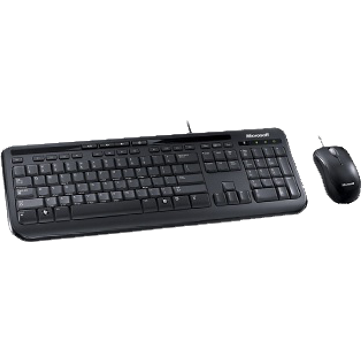 Kit teclado y mouse Microsoft wired desktop 600, USB, neg...