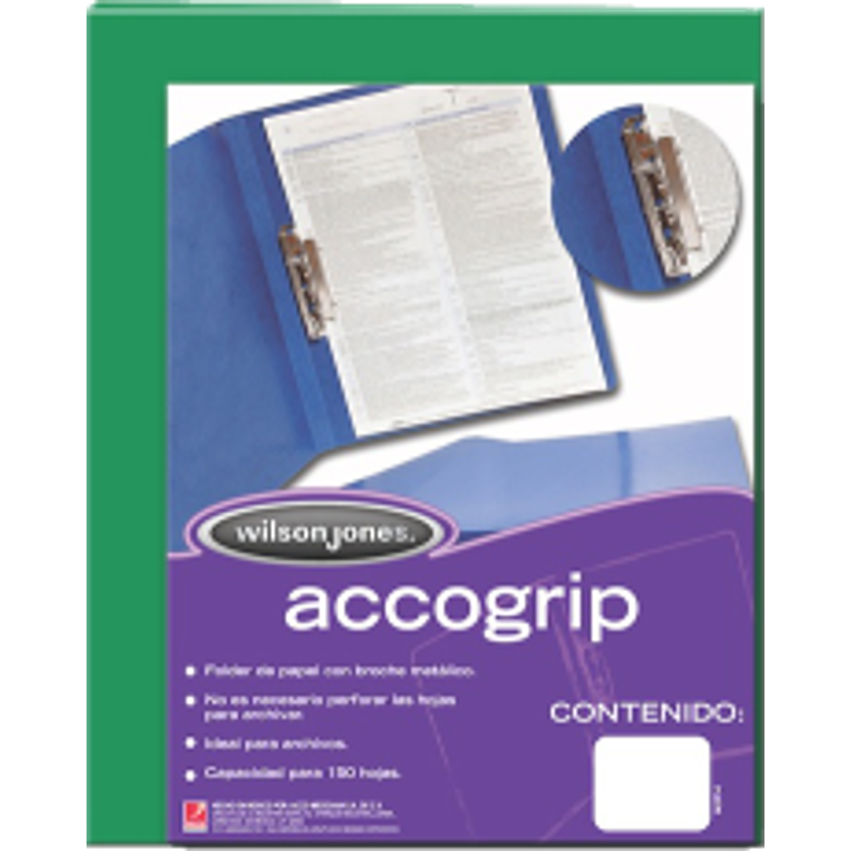 Folder accogrip c-/broche met‡lico-/pal folder de papel c...
