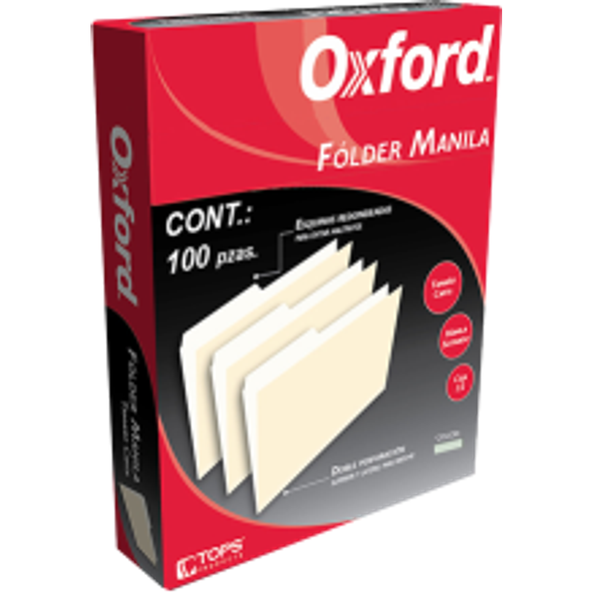 Folder manila verde cja-/100 pzas esselte folder oxford t...