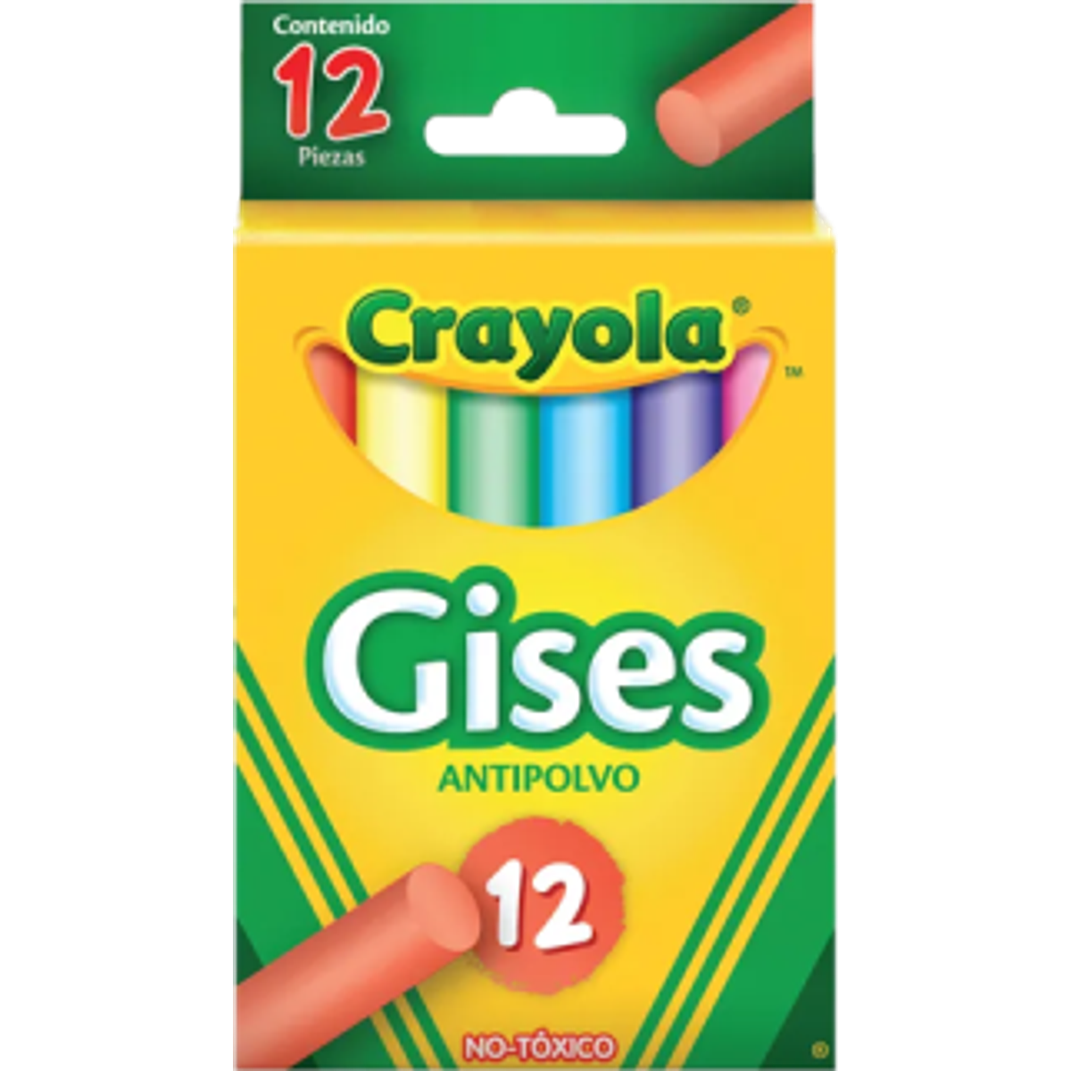 Gises, de colores caja con 12 piezas