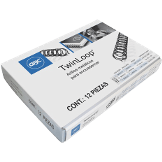 Gusano de metal 1p negro c-/20 pzas gusano twin loop