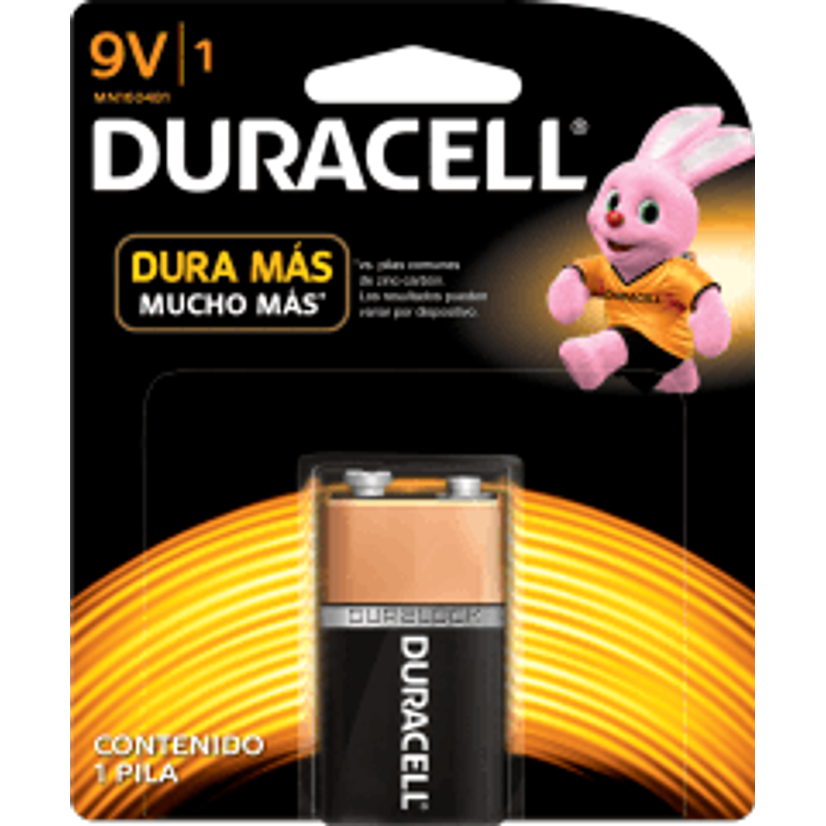 Pila Alcalina tipo 9V, Paquete 1 pieza.