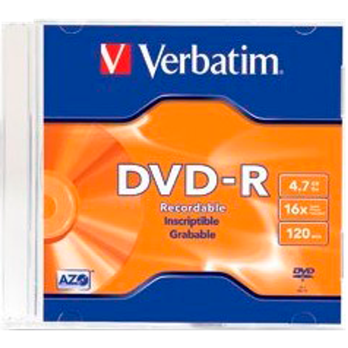 Disco DVD-R 4.7Gb 8X-16X individual