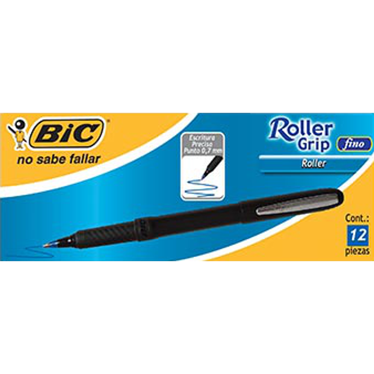 Bolígrafoazul punto fino Grip Roller | Mafer Computación