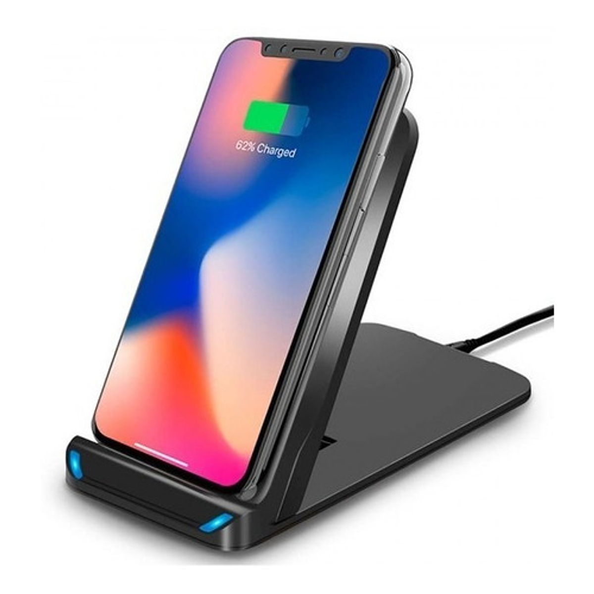 Cargador Inalámbrico Plegable 10w Negro Para Celular | Magenta Glass