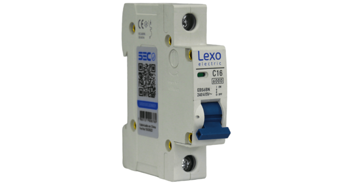 INTERRUPTOR AUTOMATICO 1X16A CURVA C 6KA LEXO