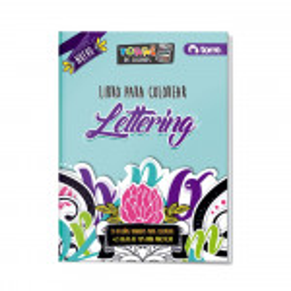 LIBRO PARA COLOREAR LETTERING 32 PAGINAS - TORRE