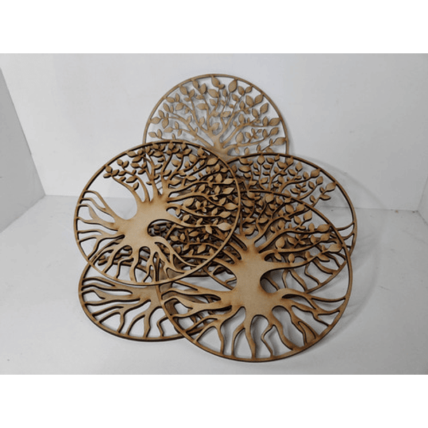 Mándala Árbol De La Vida 19 Cm. Decoracion, Pintar