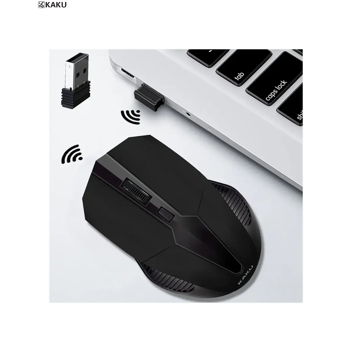Mouse Wireless KAKU KSC-378 – Chengying Series, Preto 4 Boto