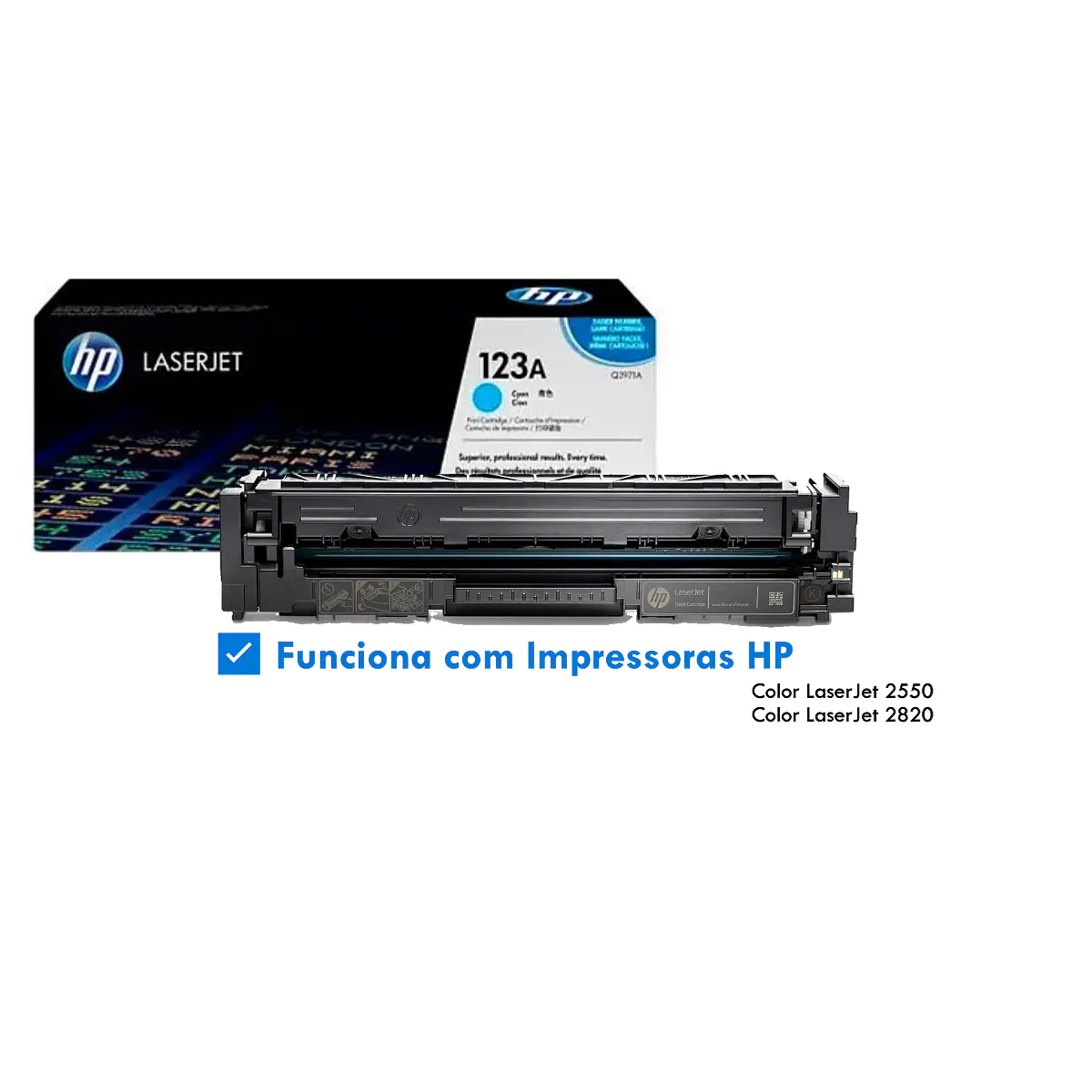 🖨️ Toner HP 123A Ciano (Q3971A) Original - Para Color Laser