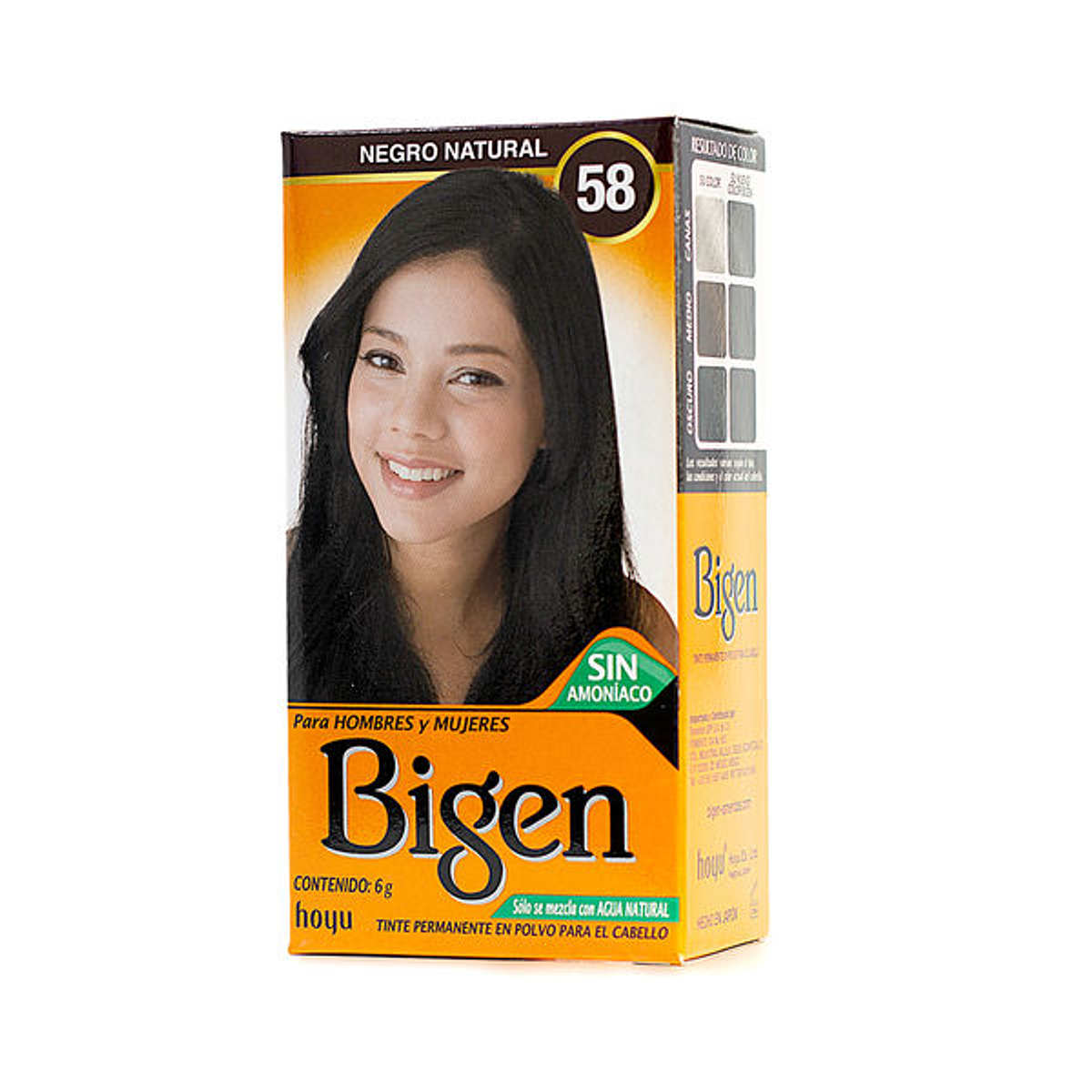 Bigen Negro Natural 58