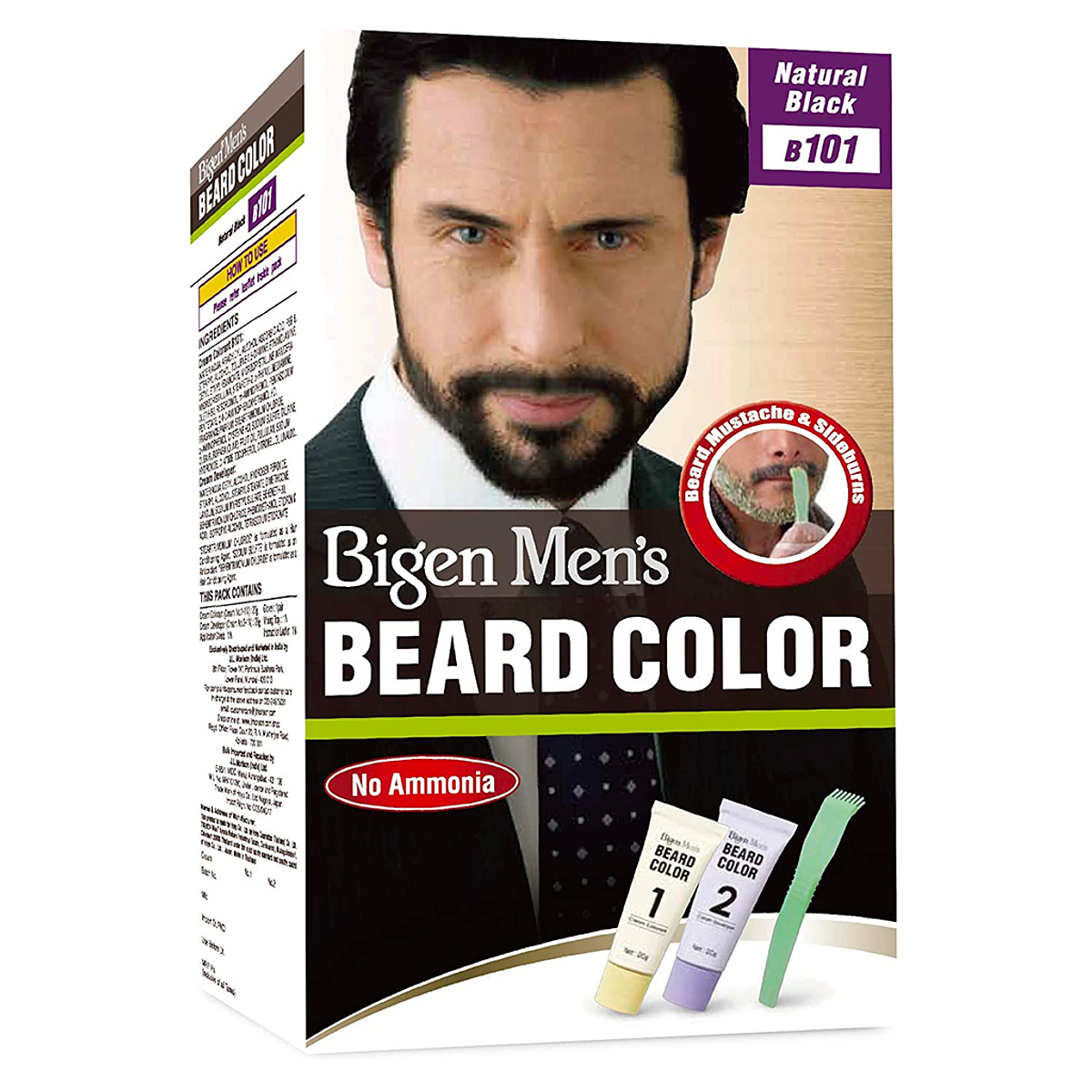 Bigen Men Beard Color Negro Intenso B101