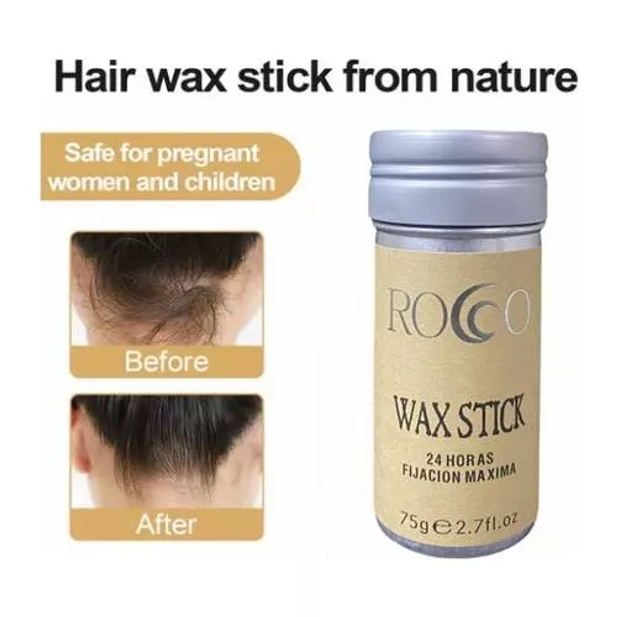 Cera En Barra Para El Cabello Rocco Hair Stick Wax 75g