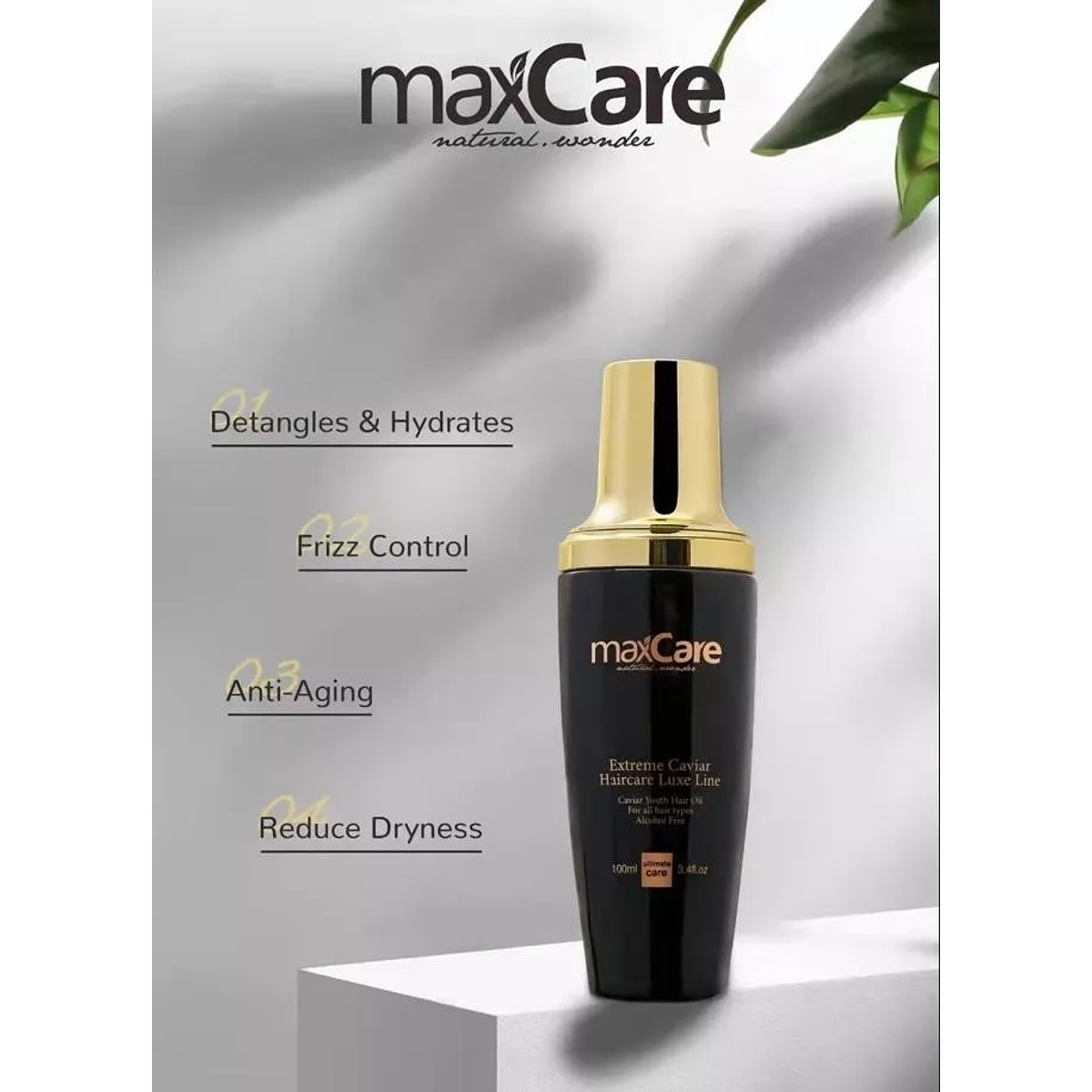 Aceite Capilar Rejuvenecedor De Caviar 100ml Maxcare