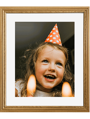 Marco para fotos 50x60 color Madera Natural MDF