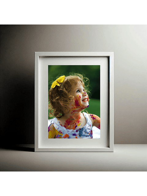 Marco para fotos liso Negro / Blanco 50x70 MDF