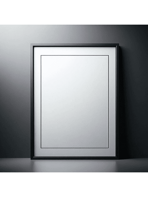 Marco para fotos liso Negro / Blanco 50x70 MDF