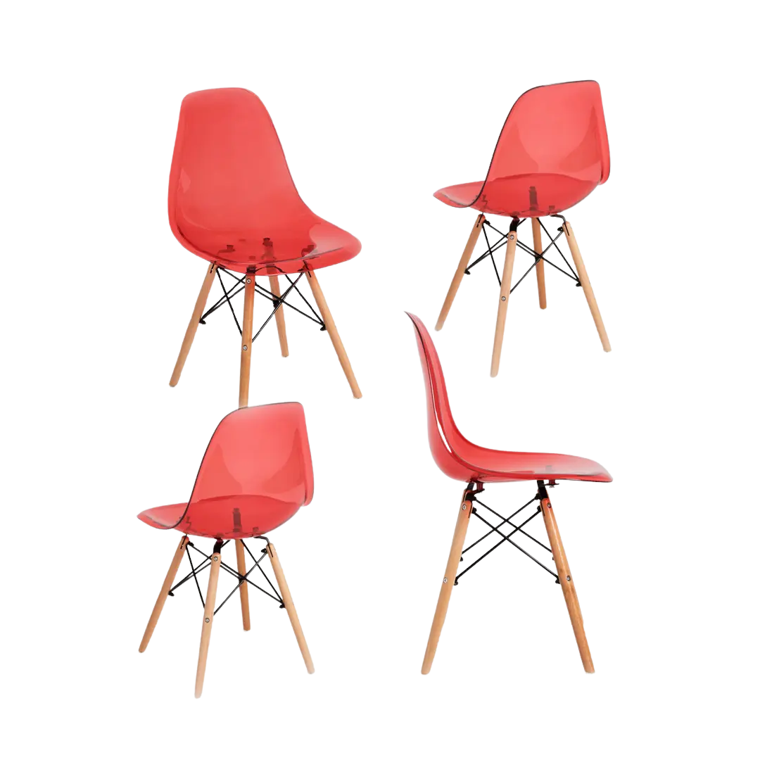 Packs Silla Eames Transparente Colores