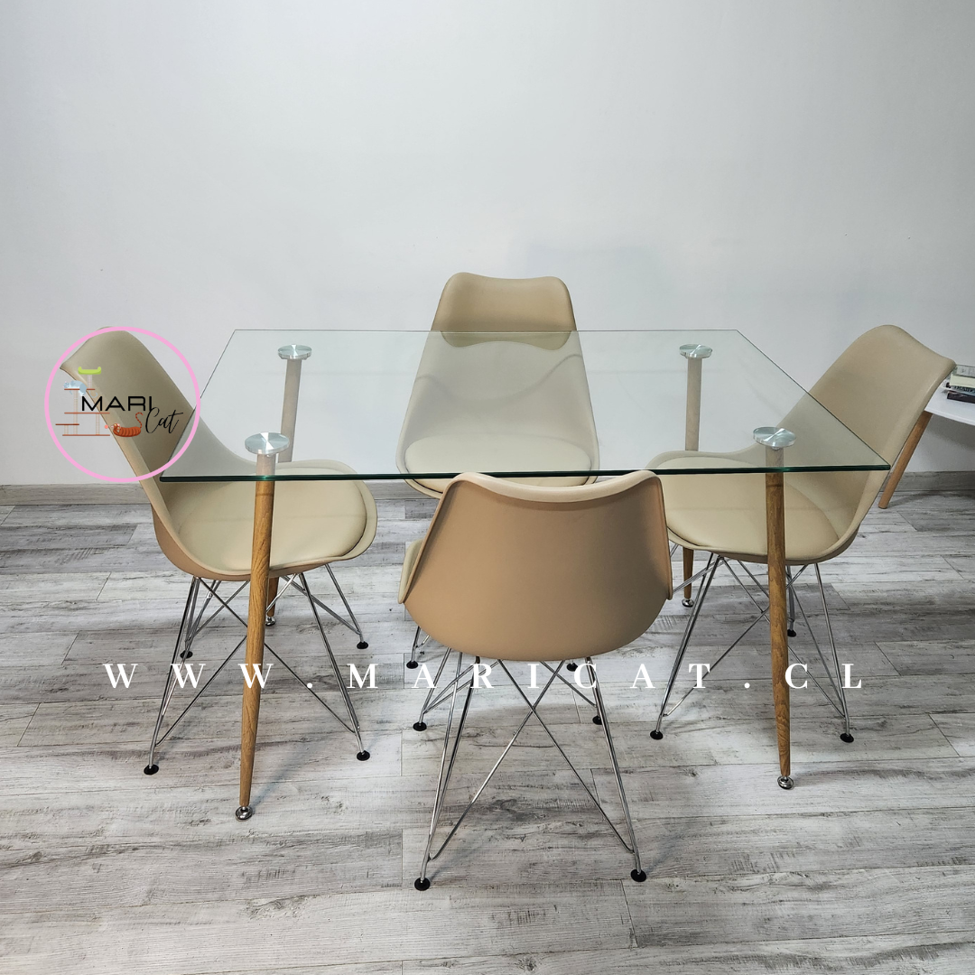 Mesa Francia + Silla Tulip Eiffel