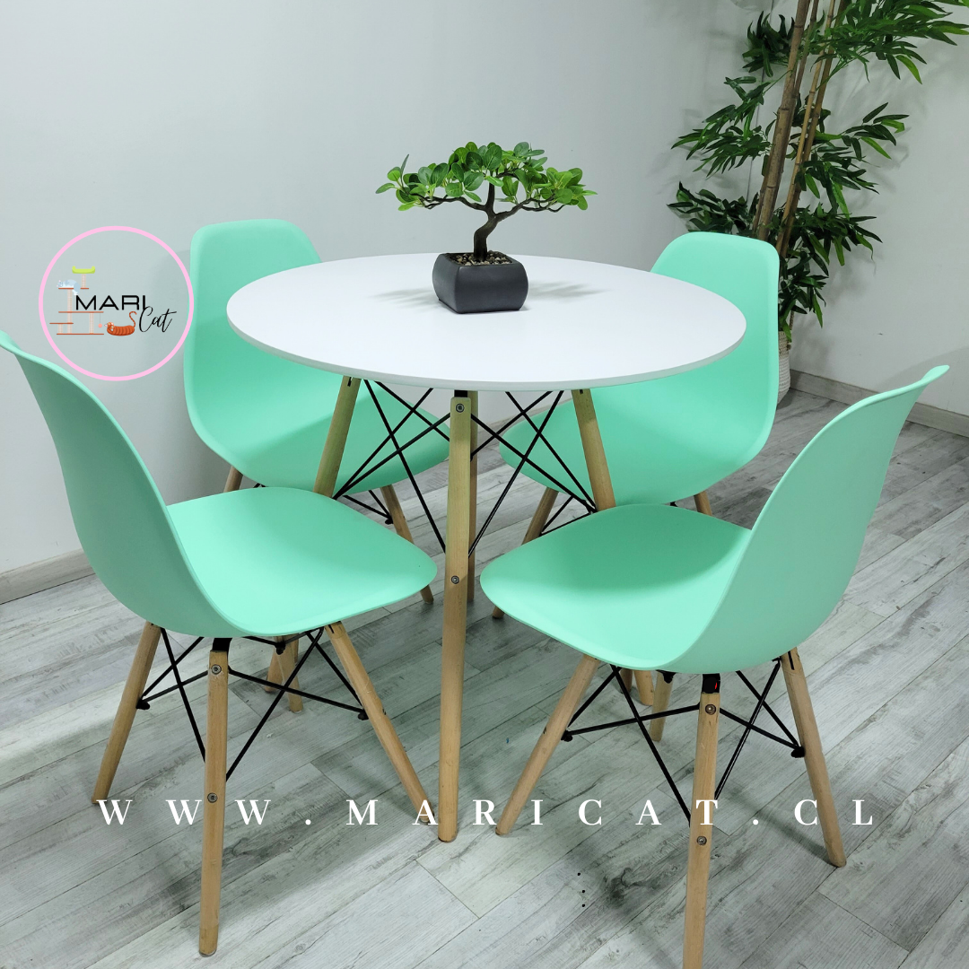 Mesa Eames MDF + Sillas Eames