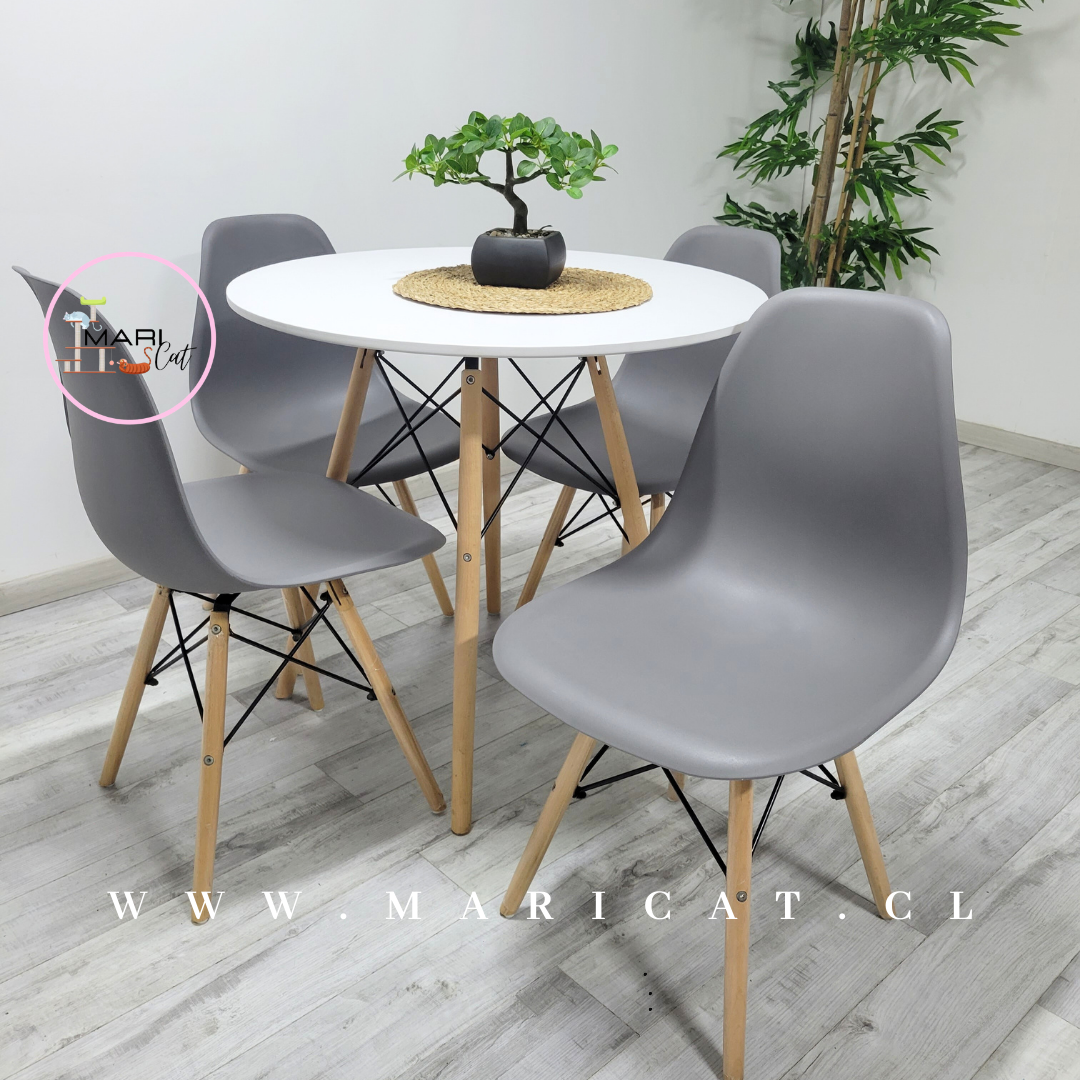 Mesa Eames MDF + Sillas Eames