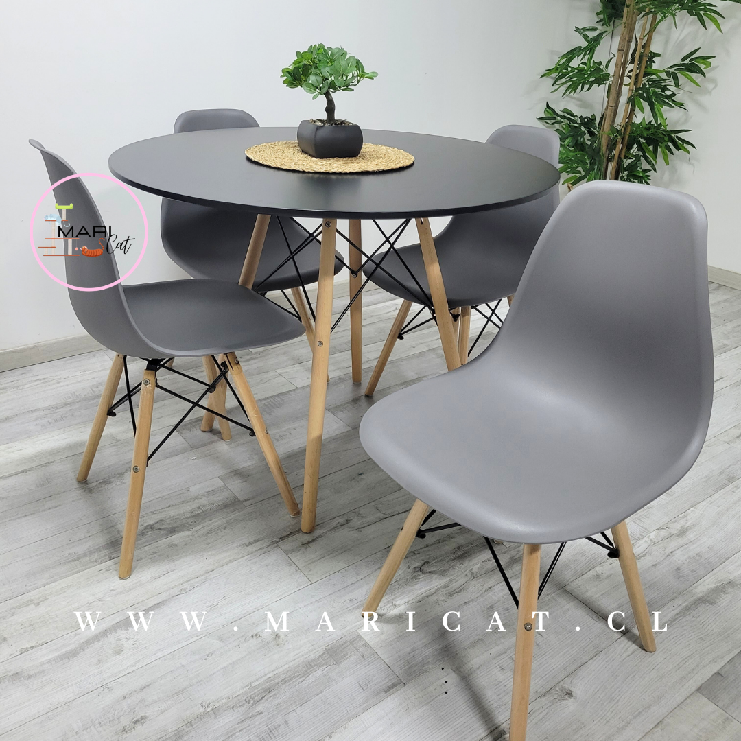 Mesa Eames MDF + Sillas Eames
