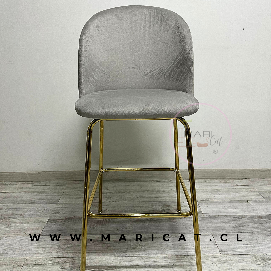Taburete Velvet Gold