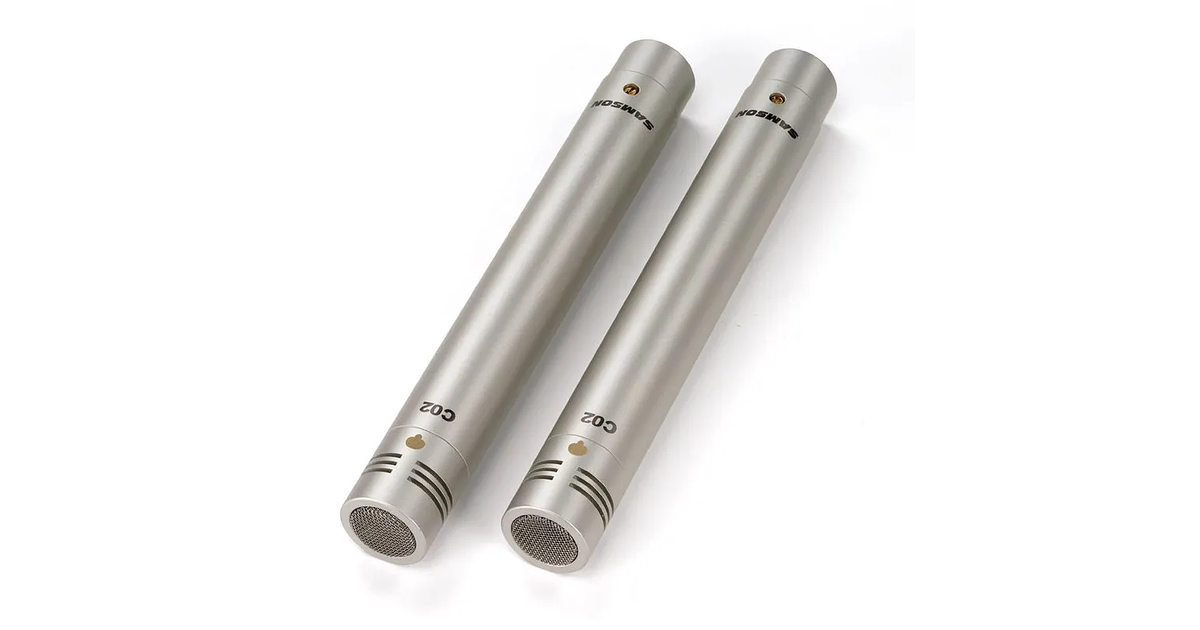 Micrófono condensador Samson C02 (par)