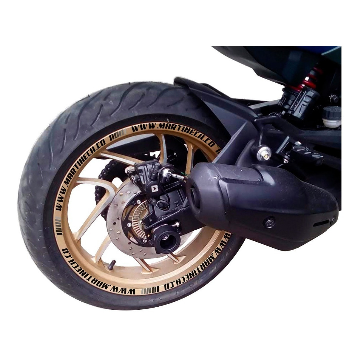 Slider Spools Dominar 400 Eje Llantas Delantero Y Trasero X4