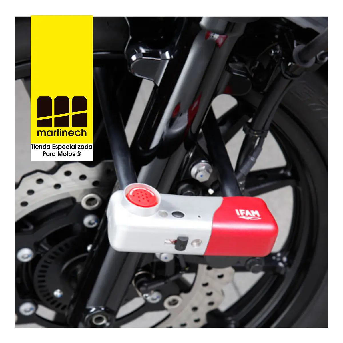 Candado Tipo U para Moto Bicicleta en Acero Ifam Alta Gamma