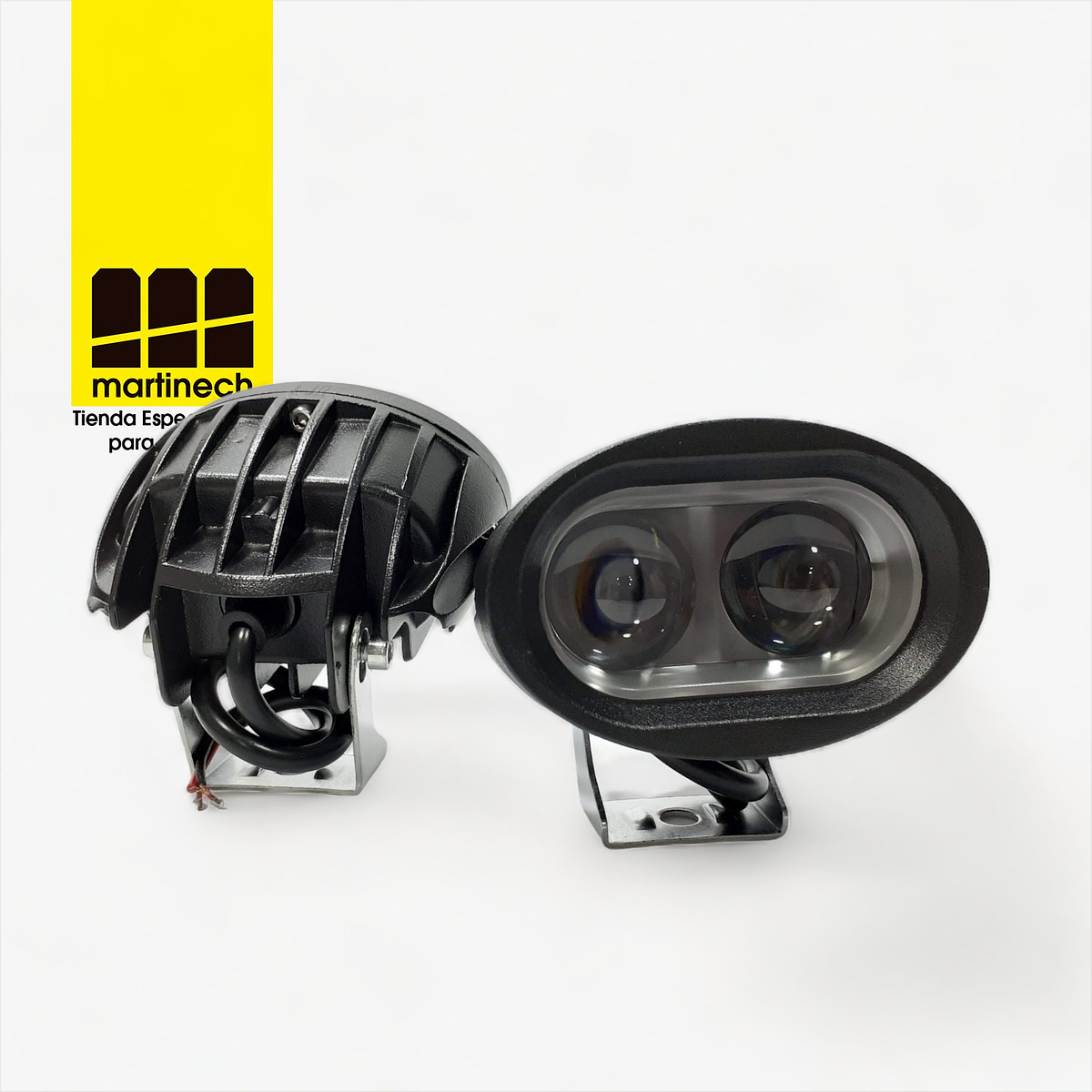 Exploradoras Led Luz Blanca Doble Proyector Moto o Carro