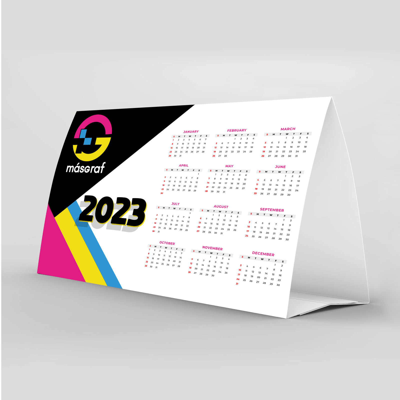 Calendario de escritorio simple