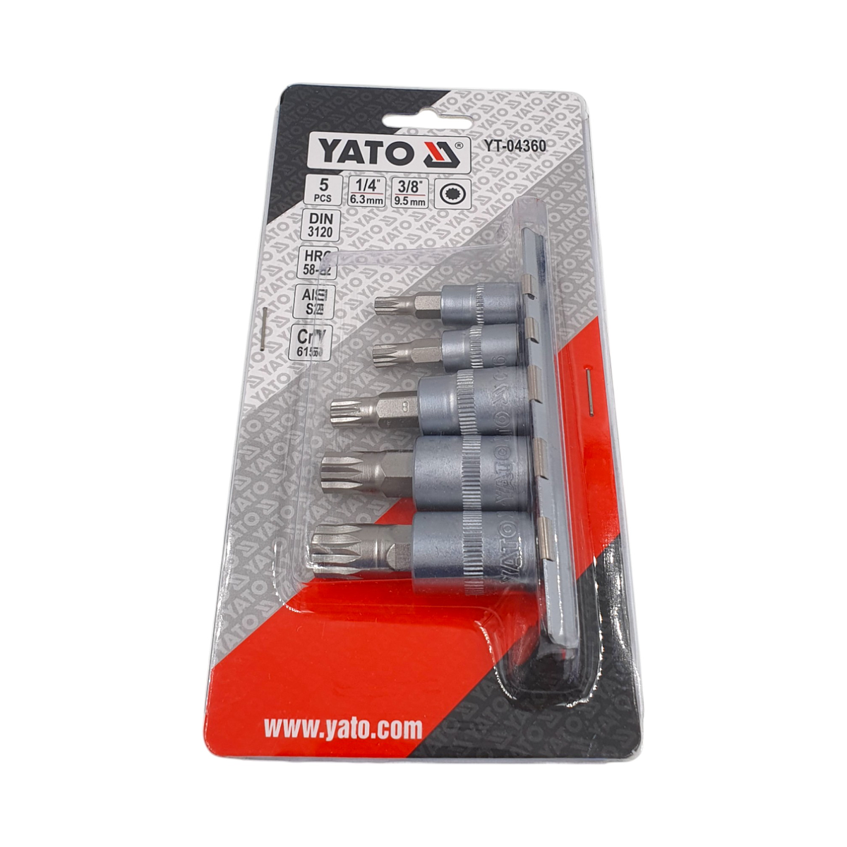 Set Dados Imbus Spline 5 Piezas