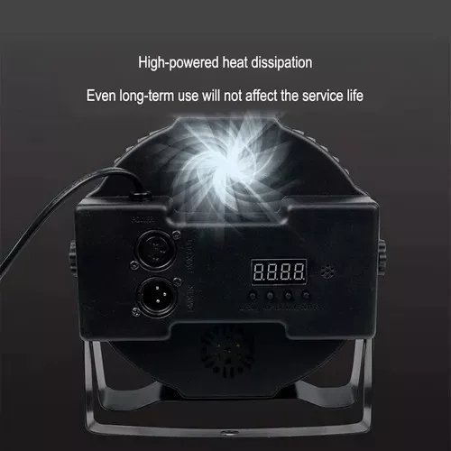 Luz Led Disco Reflector 54 Led Rgb Audioritmico Estrobo