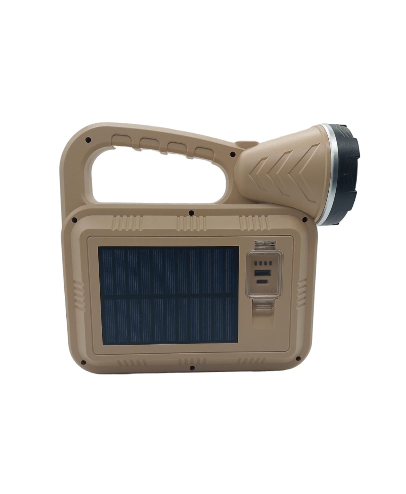 Linterna Recargable Usb Y Panel Solar