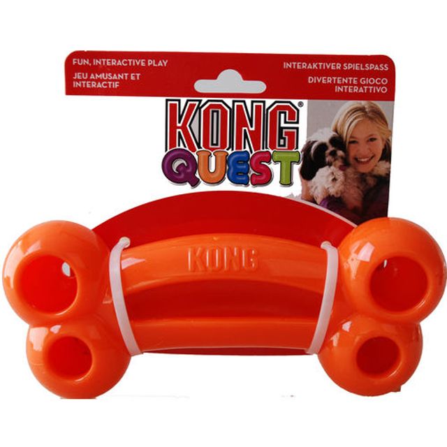 Juguete de Perro rellenable Kong Quest Bone