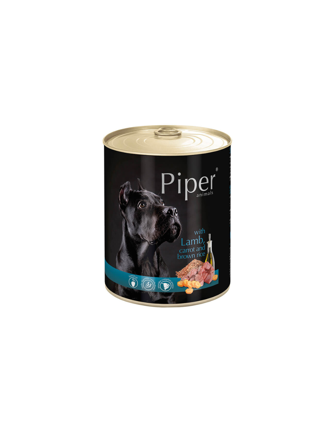 Alimento para Perro Piper Dog Lata 800 gr. Cordero, Zanahori