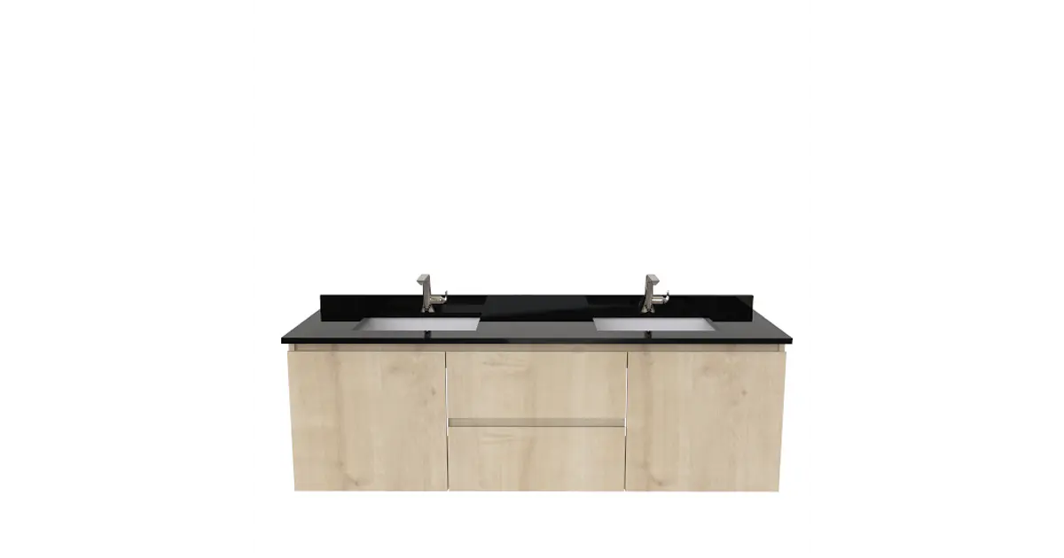 Mueble vanitorio Doble Aéreo de 160 cm / M2-1633 -DA / Rus
