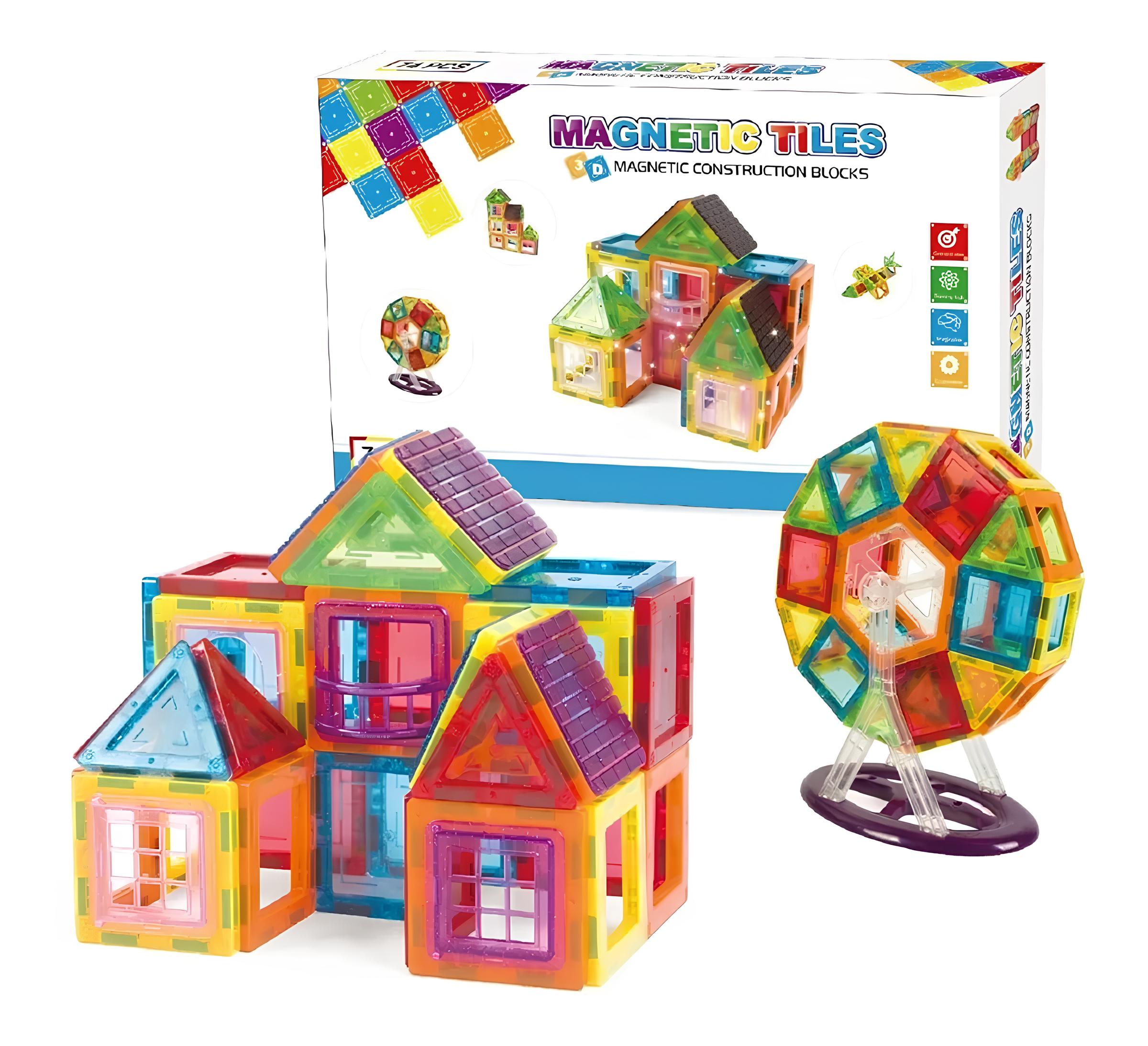 Set De Construcción Magnético Set 70 Piezas En Caja