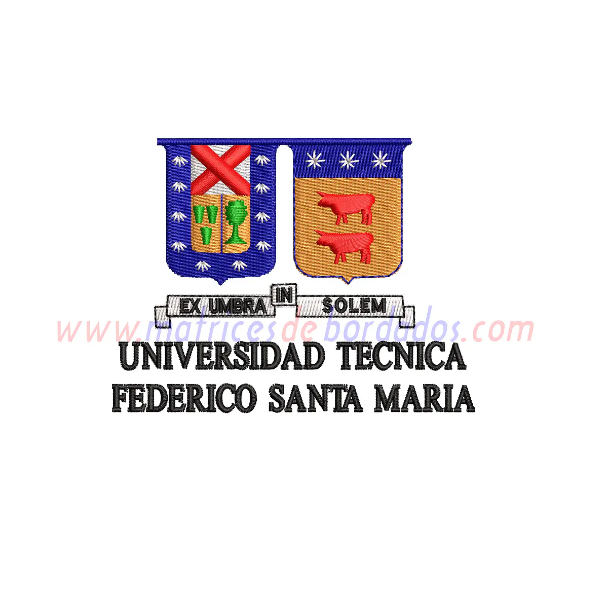 Matriz de bordado de la Universidad Técnica Federico Sant...