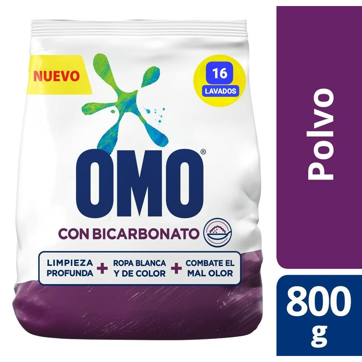 DETERGENTE OMO POLVO CON BICARBONATO 800gr | MAVS CLEAN
