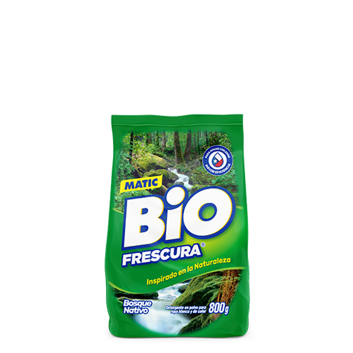 DETERGENTE EN POLVO BIO FRESCURA BOSQUE NATIVO 800 GRS | Max Limpio